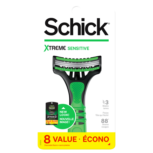 Save on Schick Xtreme3 Razors Triple Blade Disposable Sensitive Order ...
