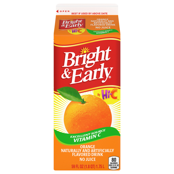 Save on Bright & Early Orange Flavored Drink Order Online Delivery ...