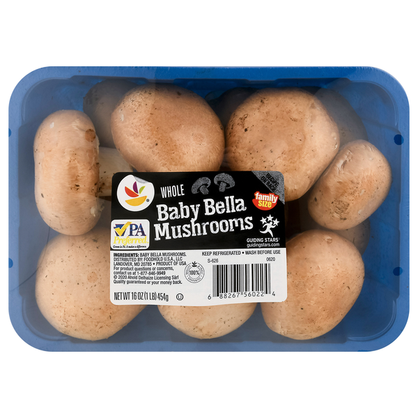 Save on Our Brand Whole Baby Bella Mushrooms Family Size Order Online ...