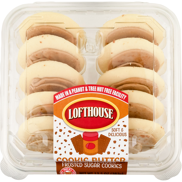 Save on Lofthouse Cookie Butter Frosted Sugar Cookies - 10 ct Order ...