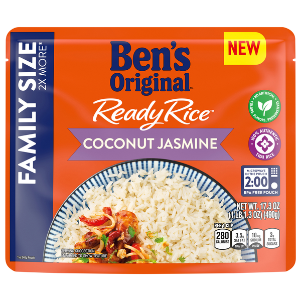 Save on Ben's Original Microwave Ready Rice Coconut Jasmine Family Size ...