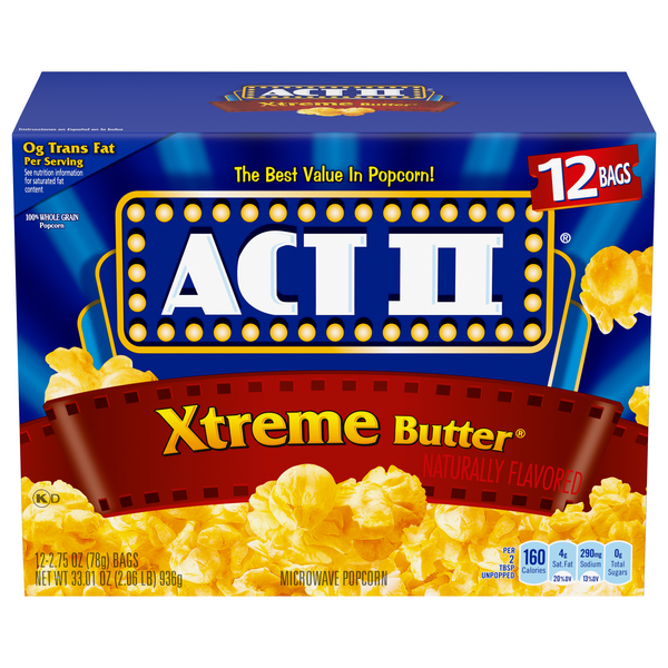 Save on Act II Xtreme Butter Microwave Popcorn Order Online Delivery ... Save on Act II Xtreme Butter Microwave Popcorn Order Online Delivery ...