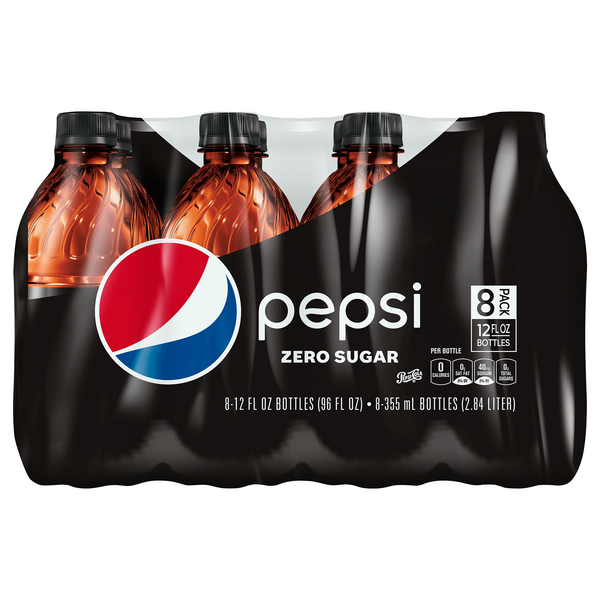 Save on Pepsi Zero Sugar Cola Soda - 8 pk Order Online Delivery | MARTIN'S