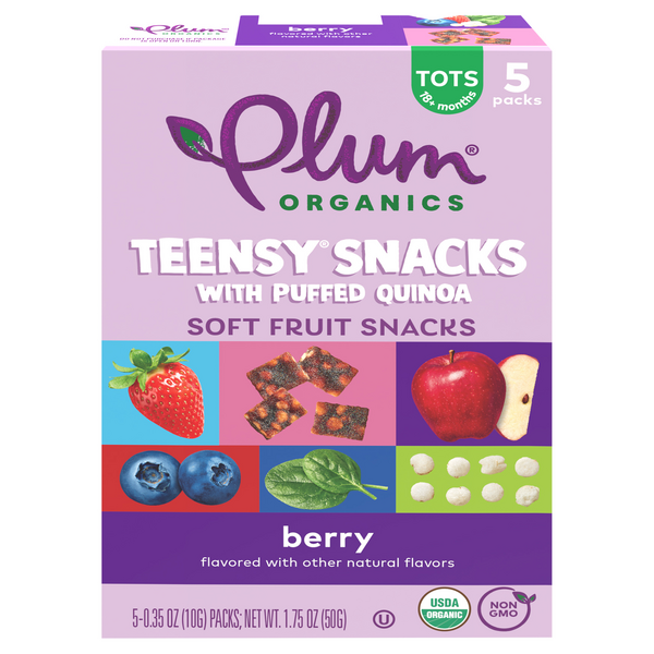 Save on Plum Organics Teensy Berry Fruit Snacks with Puffed Quinoa - 5 ...