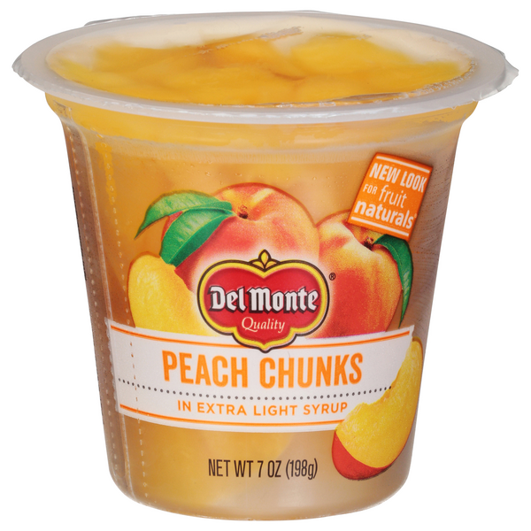 Save on Del Monte Peach Chunks in Extra Light Syrup Fruit Cup Order ...