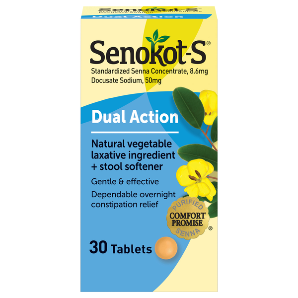 Save on Senokot-S Dual Action Vegetable Laxative Ingredient+Stool ...