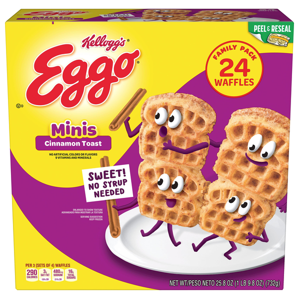Save on Eggo Minis Cinnamon Toast Waffles Family Pack - 24 ct Order ...