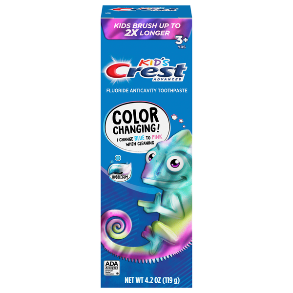 Save on Crest Kid's Advanced Color Changing Bubblegum Fluoride ...