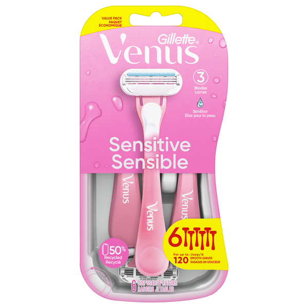 Save On Gillette Venus Sensitive Sensible Disposable Razors Order Online Delivery Martins