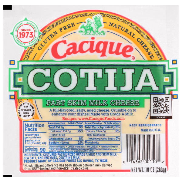 Save on Cacique Cotija Part Skim Milk Cheese Order Online Delivery ...