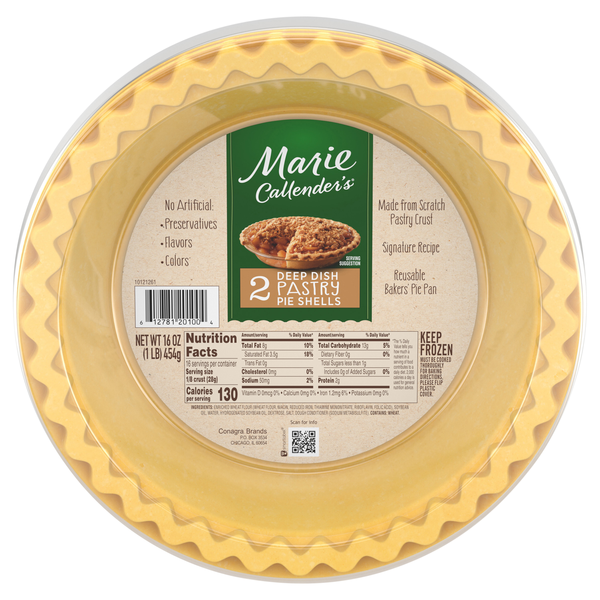 Save on Marie Callender's Deep Dish Pastry Pie Crust Shells - 2 ct ...