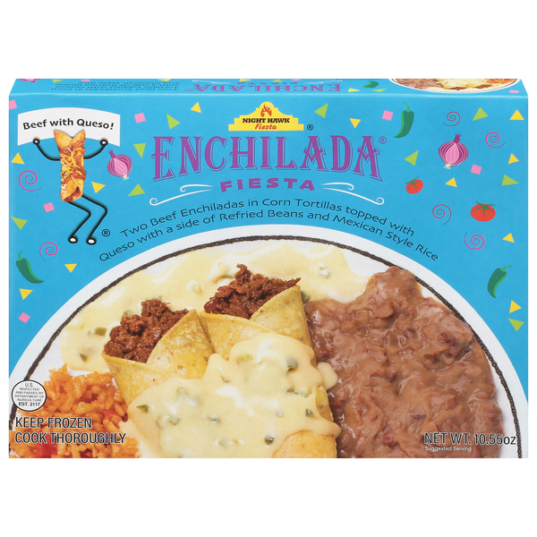 Save on Night Hawk Beef Enchilada Fiesta with Queso Frozen Meal Order ...