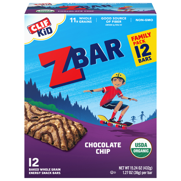 Save on CLIF KID ZBAR Organic Chocolate Chip Energy Snack Bar - 12 ct ...