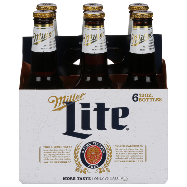 Save on Miller Lite Pilsner Beer - 6 pk Order Online Delivery | GIANT