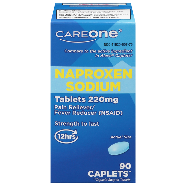 Save on CareOne Naproxen Sodium Pain Reliever 220 mg Caplets Order ...