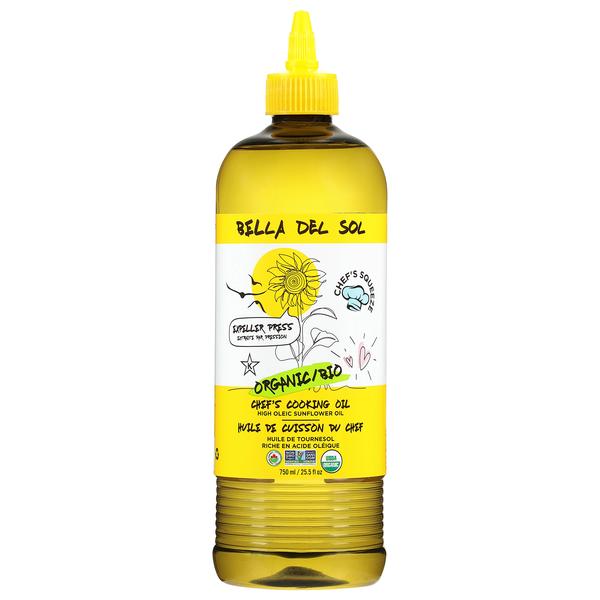 Save on Bella Del Sol Organic Chef's Cooking High Oleic Sunflower Oil ...