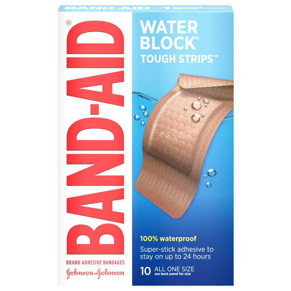 Save on Johnson & Johnson Band-Aid Bandages Tough Strips Waterproof ...