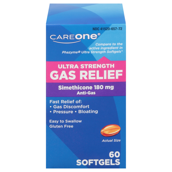 Save on CareOne Gas Relief Ultra Strength Softgels Gluten Free Order ...