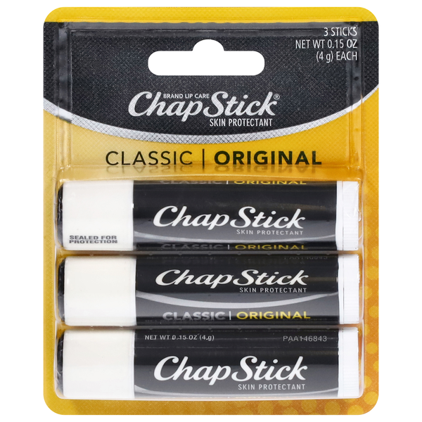 Save on ChapStick Lip Balm Classic Original - 3 ct Order Online ...