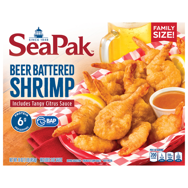 Save on SeaPak Beer Battered Shrimp Family Size Order Online Delivery ...