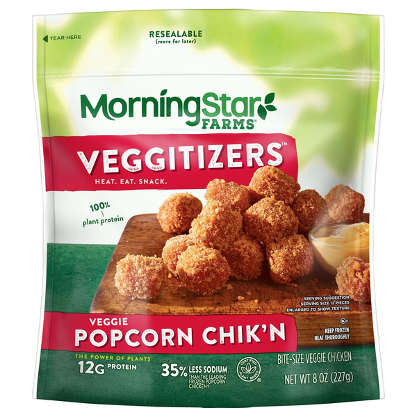 Save on MorningStar Farms Veggitizers Veggie Popcorn Chik'n Order ...
