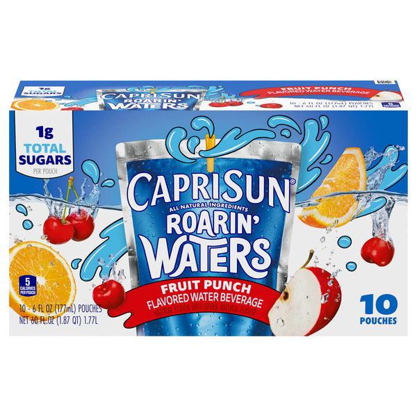 Save on Capri Sun Roarin' Waters Fruit Punch Flavored Beverage Pouches ...