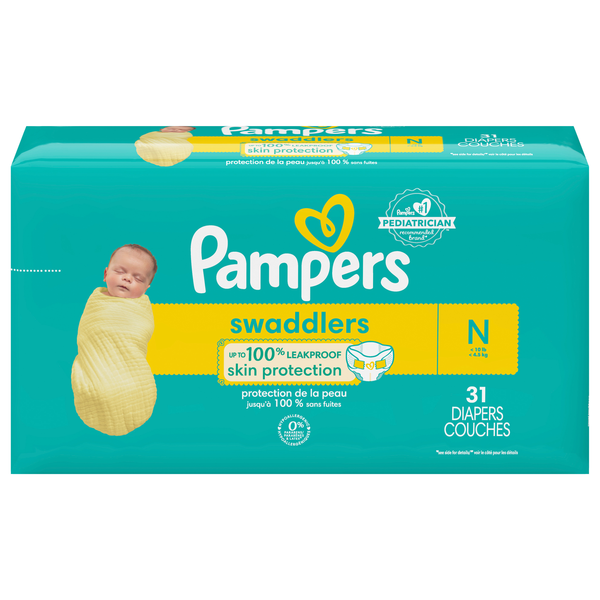 Save on Pampers Swaddlers Newborn Baby Diapers Up to 10 lb Order Online ...