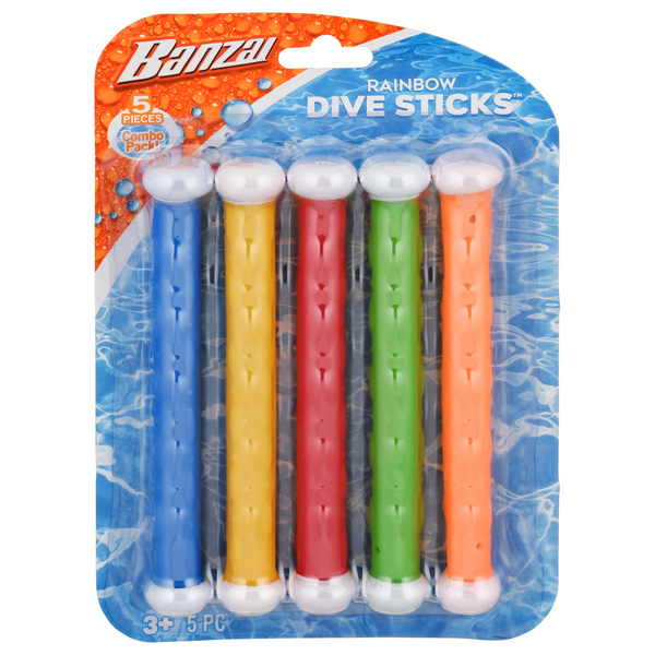 Save on Banzai Rainbow Dive Sticks Ages 3+ Order Online Delivery | Stop ...