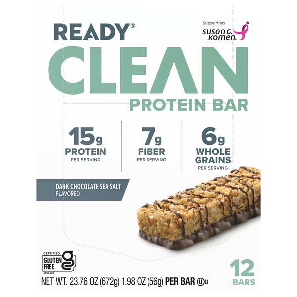Save on Ready Clean Dark Chocolate Sea Salt 15g Protein Bar - 12 ct ...