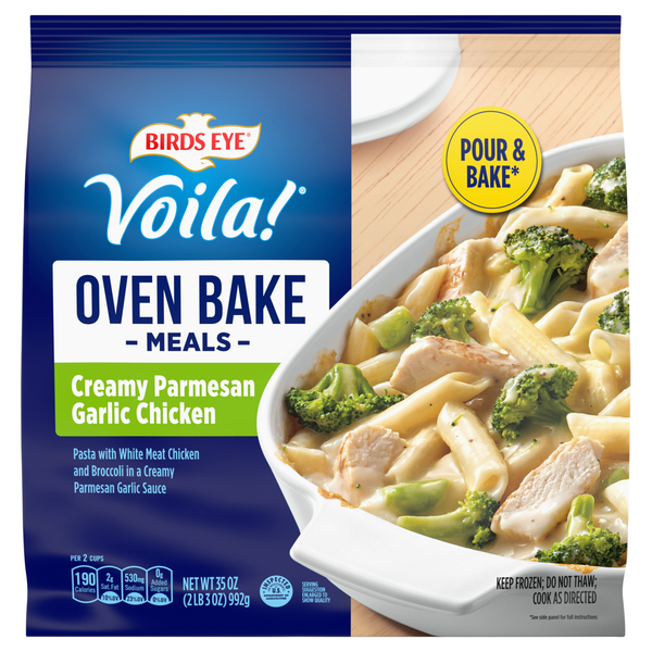 Save on Birds Eye Voila! Creamy Parmesan Garlic Chicken Oven Bake ...
