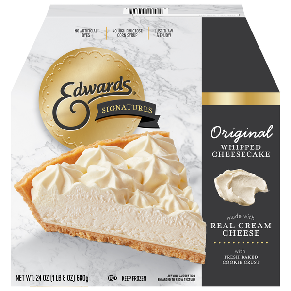 Save on Edwards Signatures Original Whipped Cheesecake Frozen Order ...