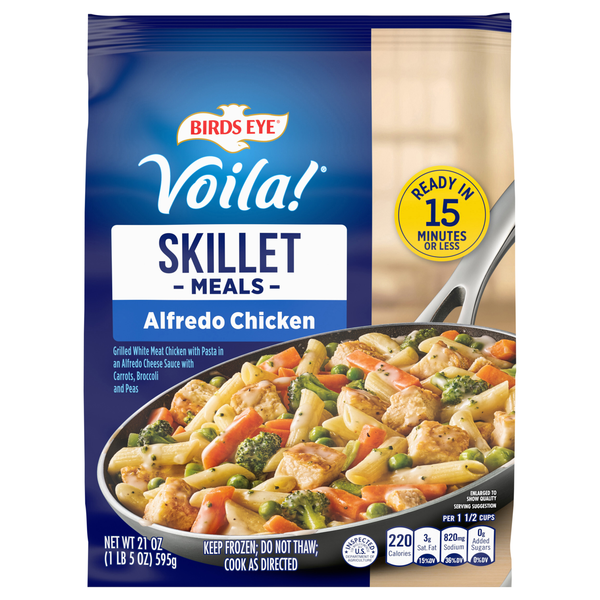 Save on Birds Eye Voila! Alfredo Chicken Frozen Skillet Meal Order ...
