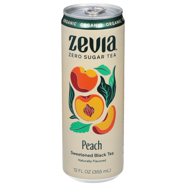 Save on Zevia Organic Zero Sugar Sweetened Peach Black Iced Tea Order Online Delivery | GIANT
