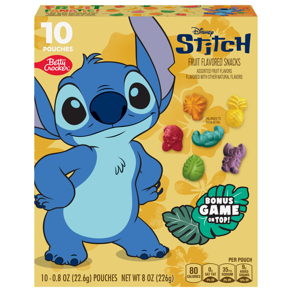 Save on Betty Crocker Disney Stitch Assorted Fruit Flavored Snacks - 10 ...