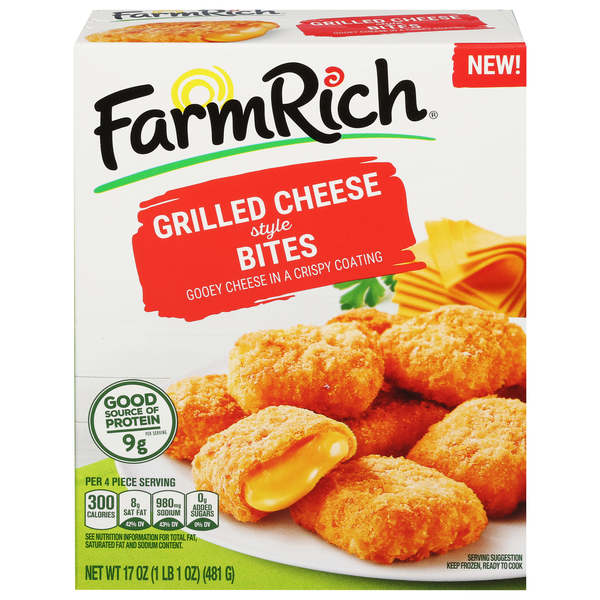 Save on Farm Rich Grilled Cheese Bites Frozen Order Online Delivery ...