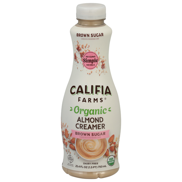 Save on Califia Farms Organic Brown Sugar Almond Coffee Creamer Order ...
