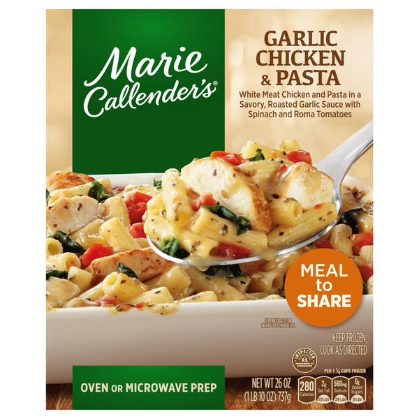 Save on Marie Callender's Garlic Chicken & Pasta Frozen Meal to Share ...