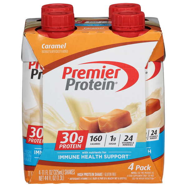 Save on Premier Protein Caramel 30g High Protein Shakes - 4 pk Order ...
