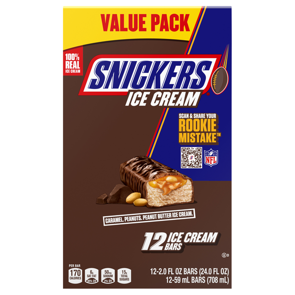 Save on Snickers Ice Cream Bars - 12 ct Order Online Delivery | Giant