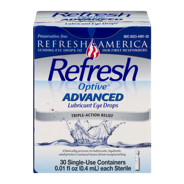 Save on Refresh Optive Advanced Lubricant Eye Drops Triple-Action ...