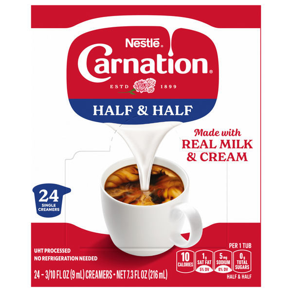 Save on Carnation Half & Half Coffee Creamer - 24 ct Order Online ...