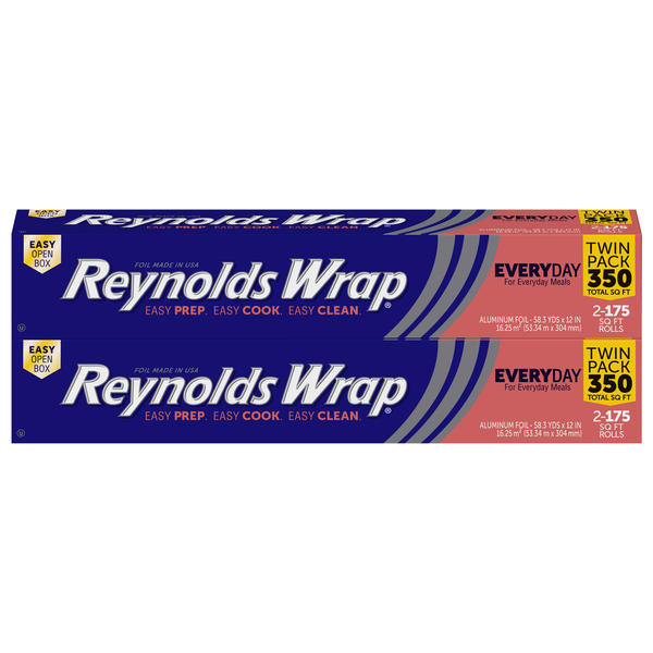 Save on Reynolds Wrap Aluminum Foil 12 Inch Wide - 2 ct Order Online ...