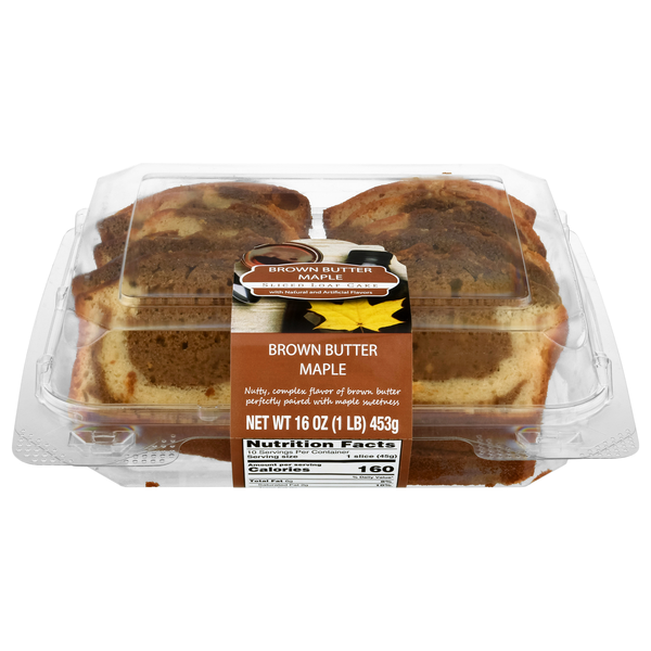 Save on Brill Brown Butter Maple Loaf Cake Sliced Order Online Delivery ...