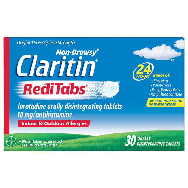 Save on Claritin Allergy 24 Hour RediTabs Non-Drowsy Order Online ...