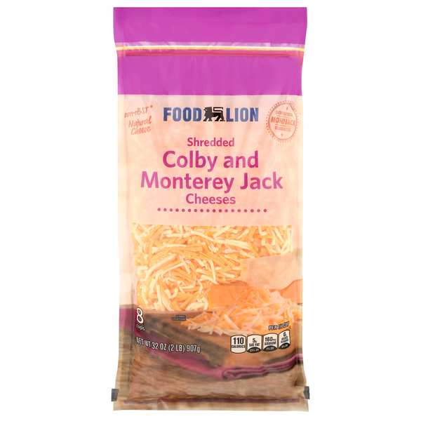 Save on Food Lion Natural Shredded Colby Jack Cheese Order Online ...