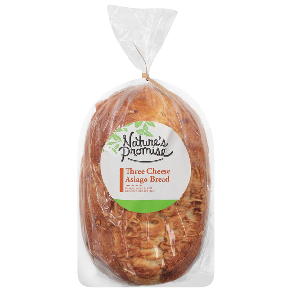 Save on Nature's Promise Three Cheese Asiago Bread Loaf Order Online ...