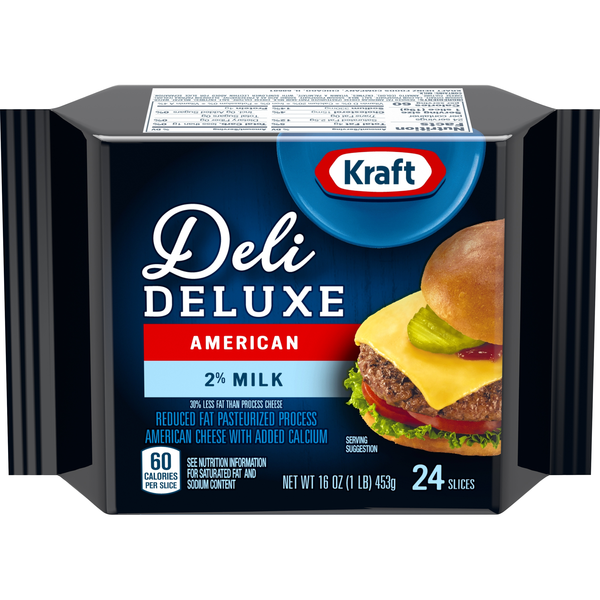 Save on Kraft Deli Deluxe Reduced Fat Yellow American Cheese Slices ...