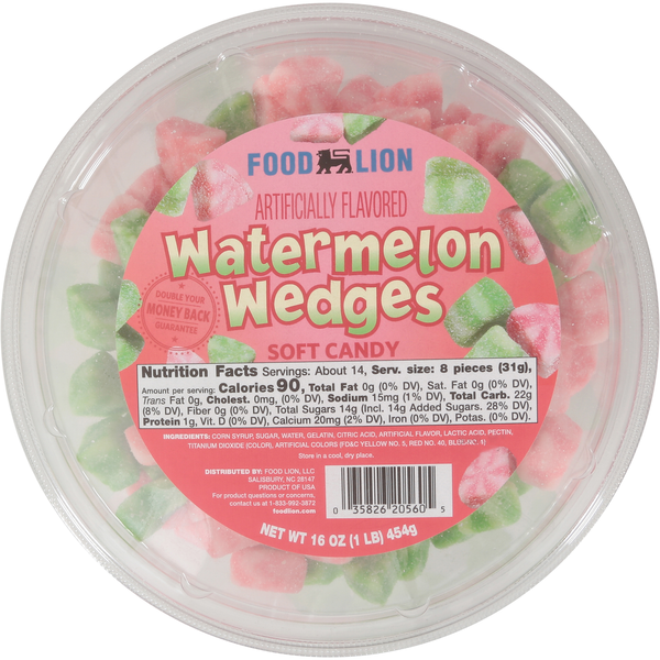 Save on Food Lion Watermelon Wedges Soft Gummi Candy Order Online ...