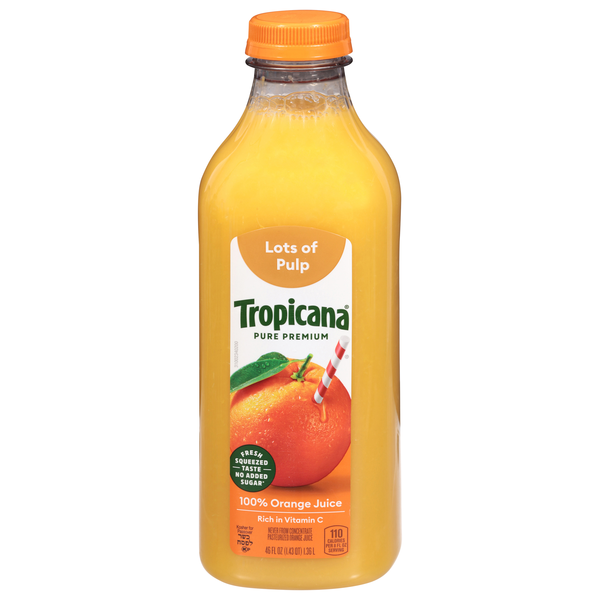 Save on Tropicana Pure Premium Lots of Pulp 100% Orange Juice Order Online Delivery | Giant