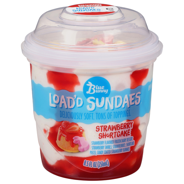 Save on Blue Bunny Load'd Sundaes Strawberry Shortcake Order Online ...